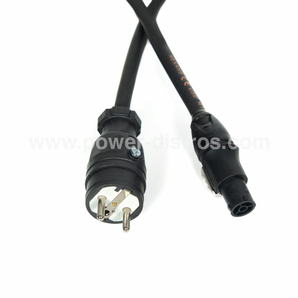 Power Cable – Schuko Male to Waterproof PowerCon Female Cables ...