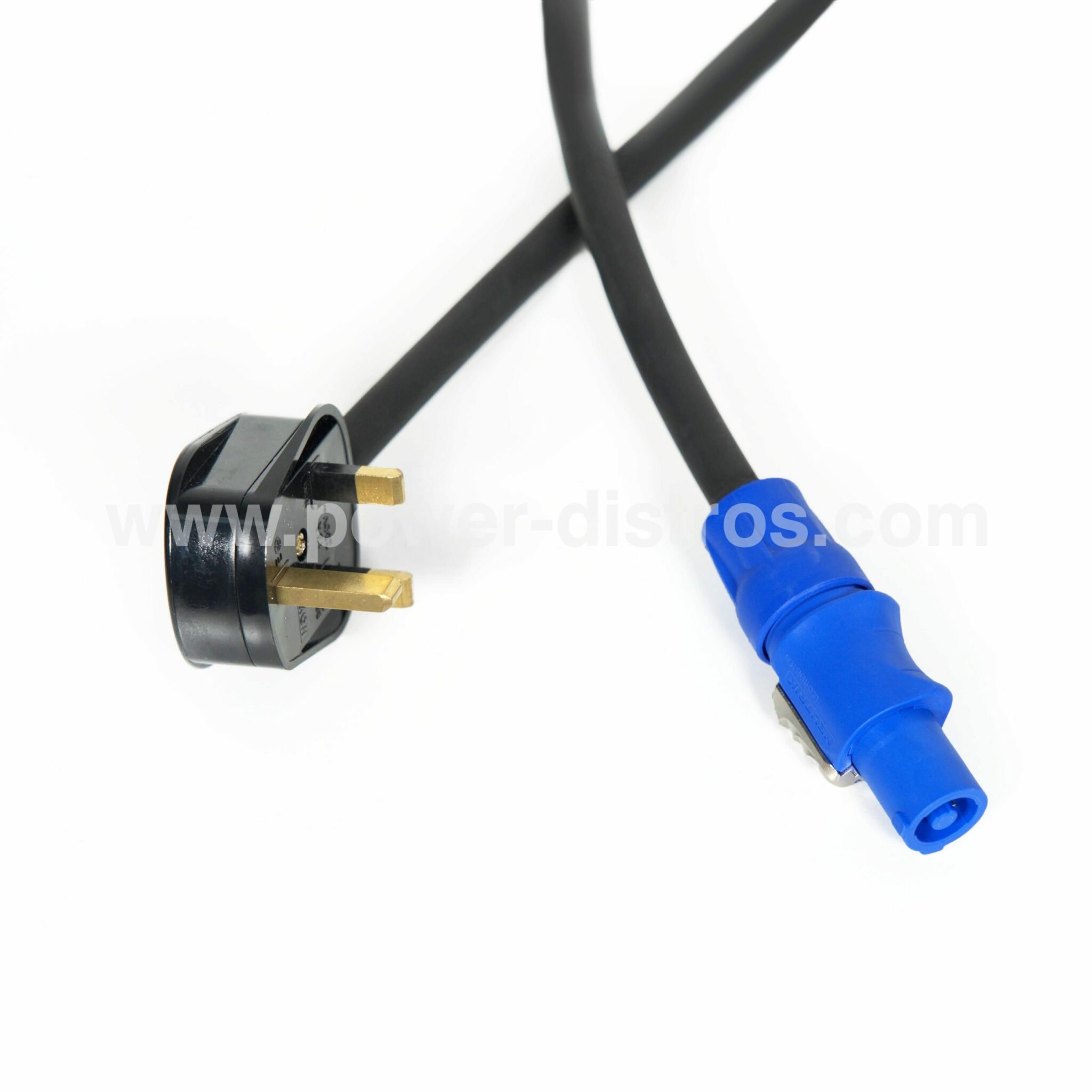Power Cable – 13A UK Type Male to PowerCon Blue Cables & Extensions 13A ...